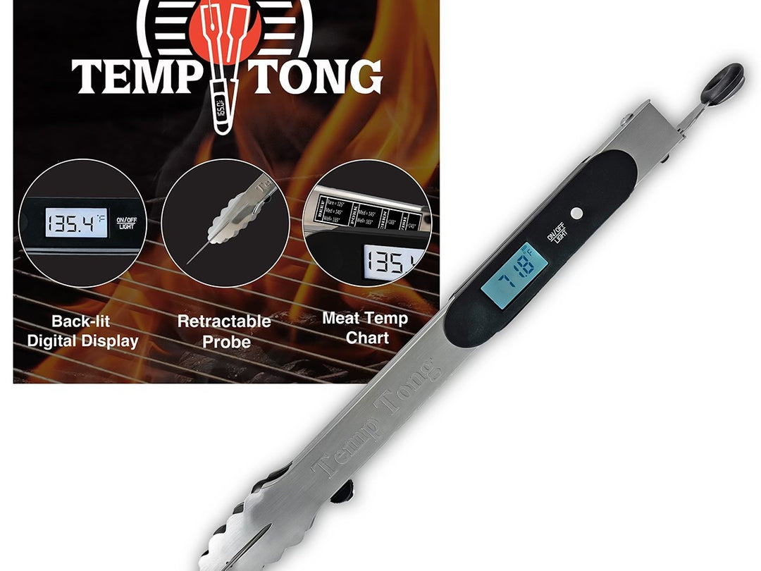 Multi Function Tongs + Digital Thermometer | TempTong