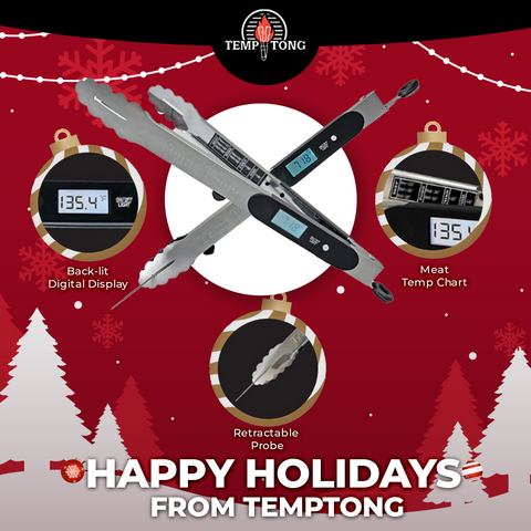Multi Function Tongs + Digital Thermometer | TempTong